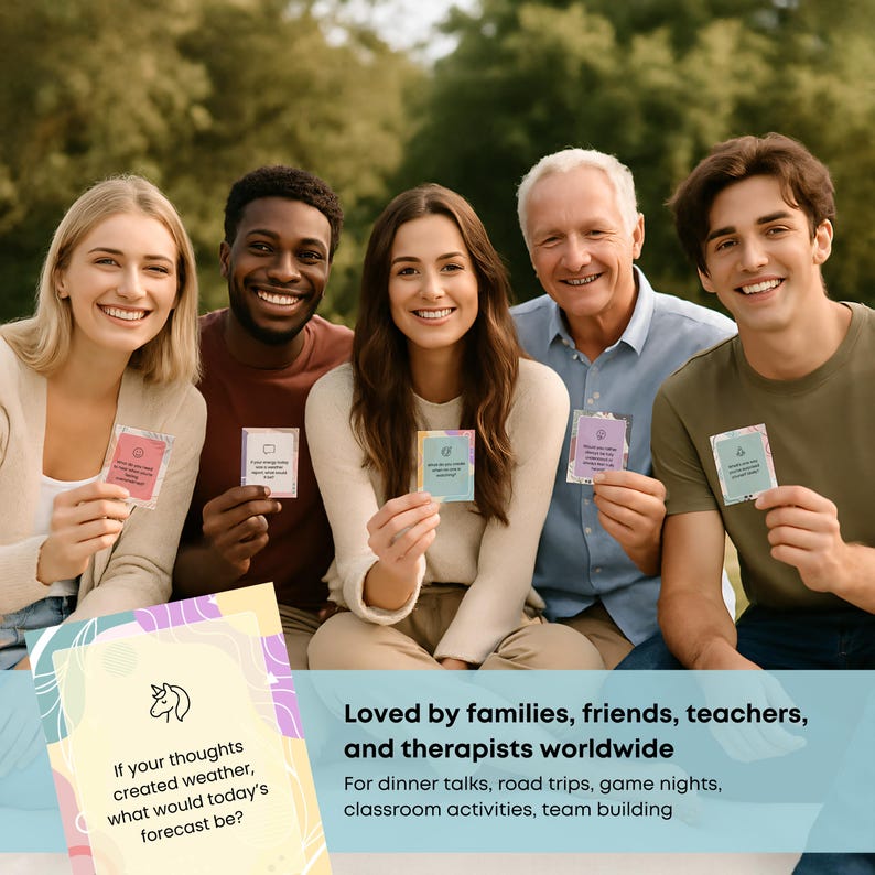 270 Printable Conversation Cards for Families, Couples, Therapy ...