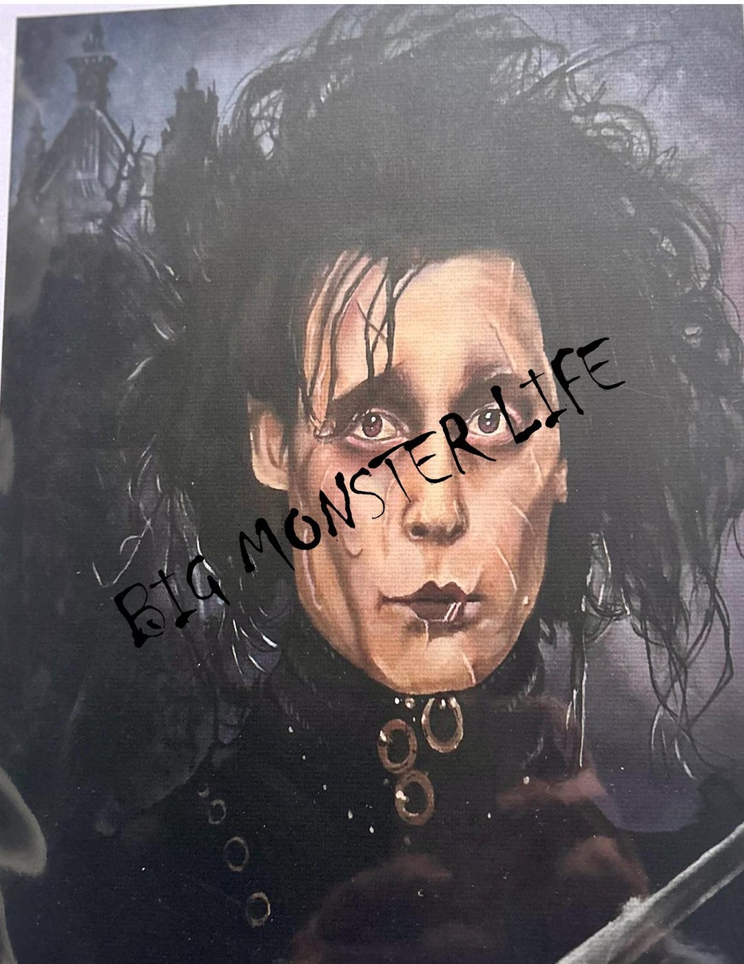 Edward Scissorhands || Movie Print || Horror Print || 8 X 10 Canvas ...
