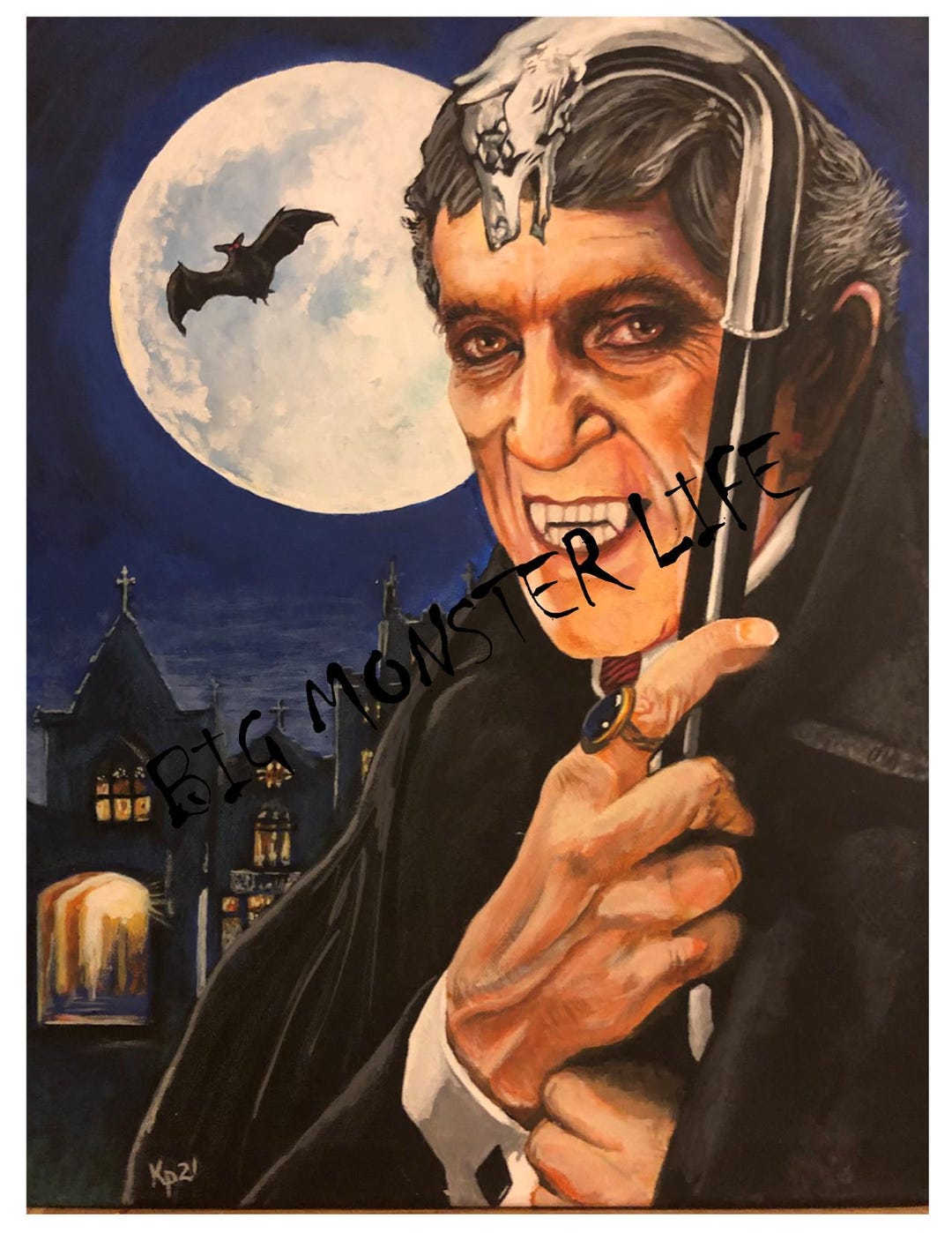 Barnabas Collins || Dark Shadows || Movie Print || Original Artwork ...