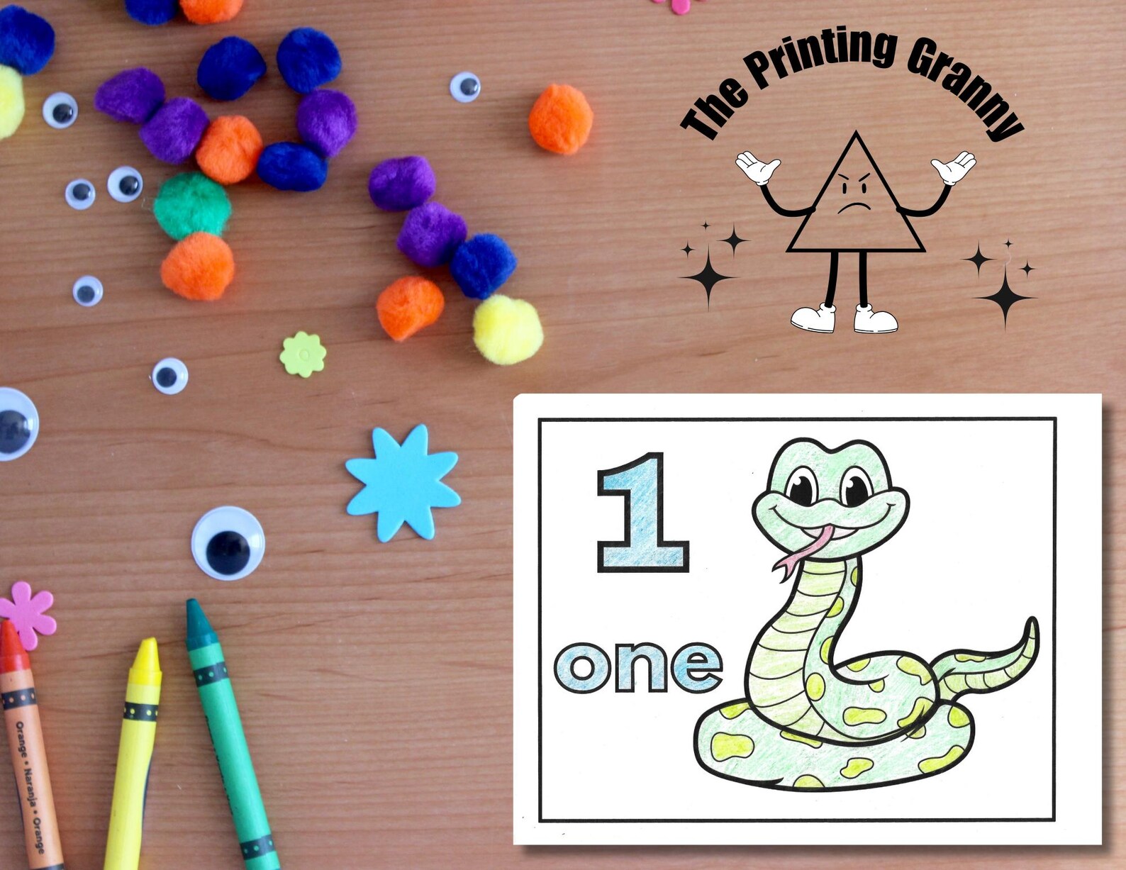 1-10 Numbers Printable Coloring Page Worksheets. Preschool ...