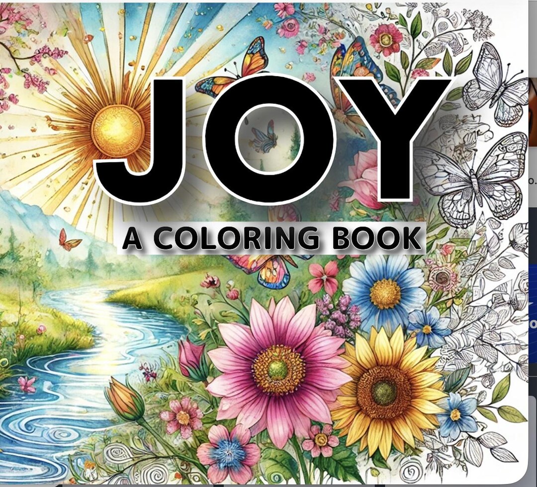 Joy - A Wellness Coloring Book - Etsy