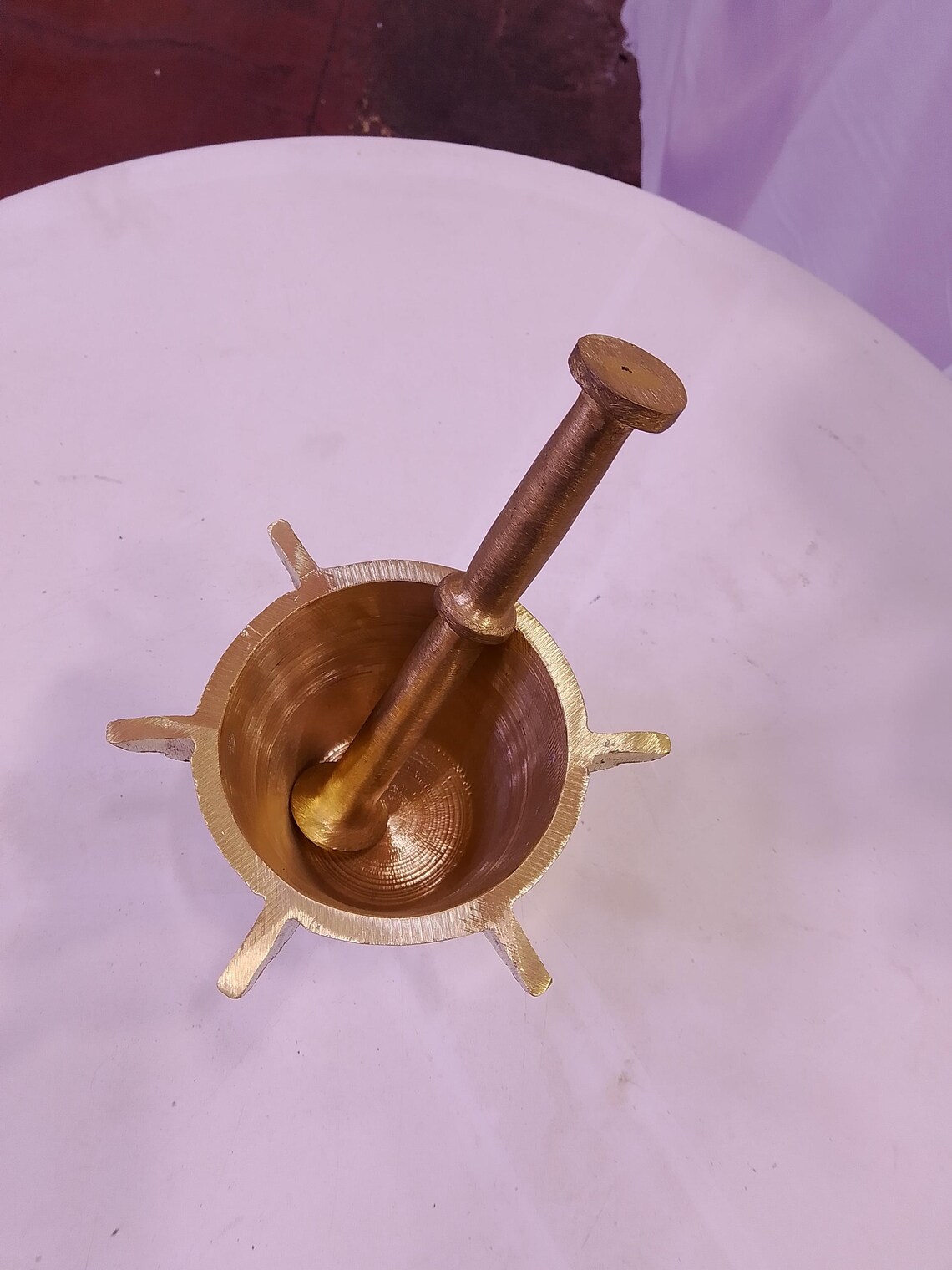 Traditional Moroccan Brass Mortar and Pestle - Etsy