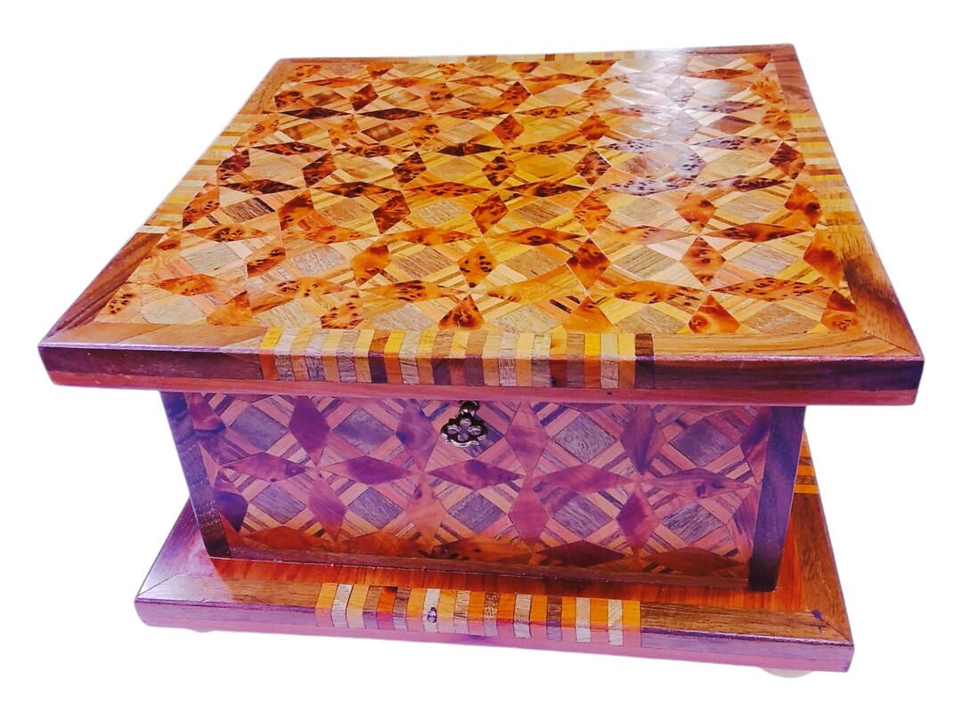 Moroccan Royal Jewelry Box Organizer Large Lockable Wooden Jewelry Box ...