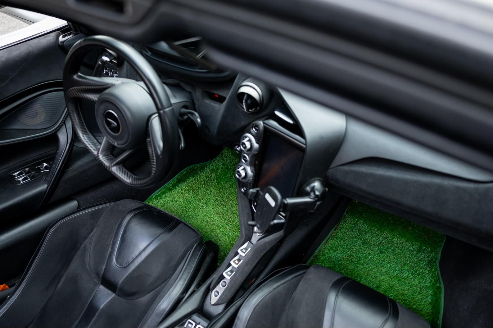 Car Floor Mats Real Turf Car Mats Universal Floor Artificial Grass Car ...
