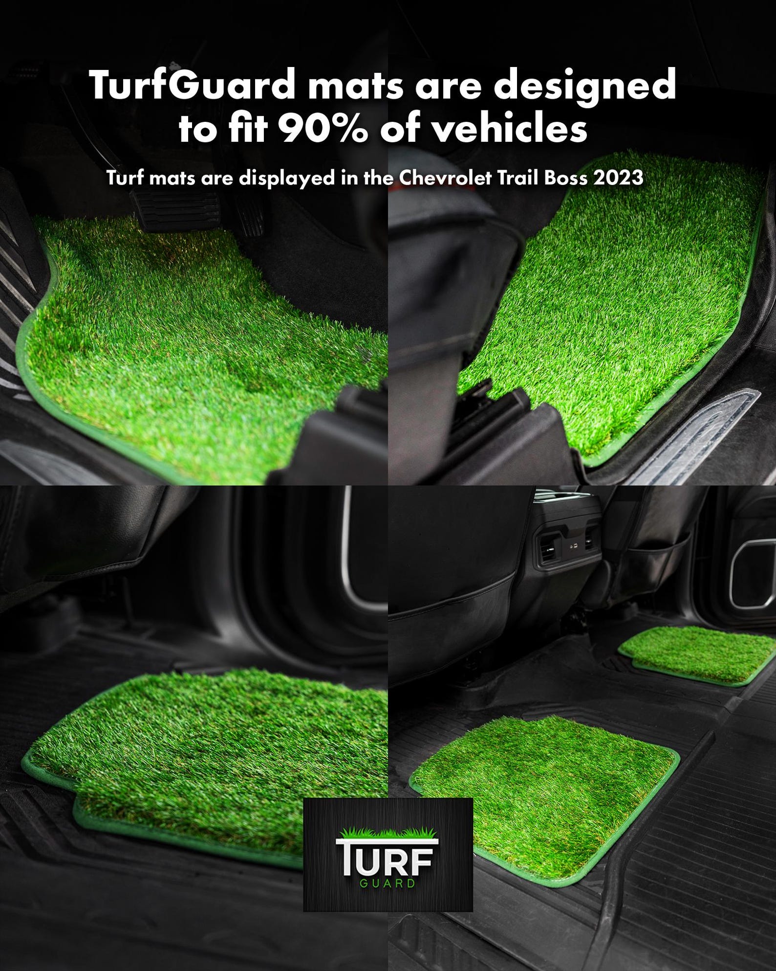 Car Floor Mats Real Turf Car Mats Universal Floor Artificial Grass Car ...