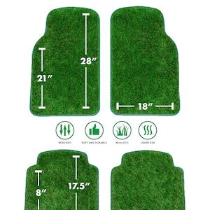 Car Floor Mats Real Turf Car Mats Universal Floor Artificial Grass Car ...