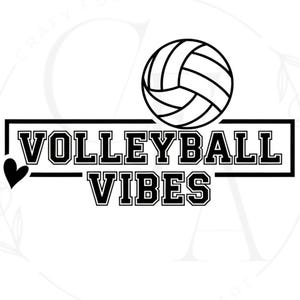 Volleyball Vibes Png Svg, Volleyball Mom Sublimation, Sports Mom PNG ...