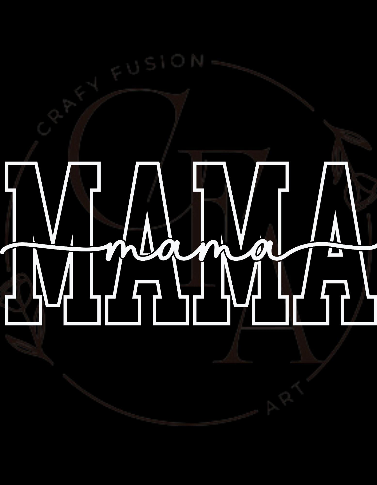 Stylish Mama SVG & PNG, Modern Mama Outline Design With Script Font ...