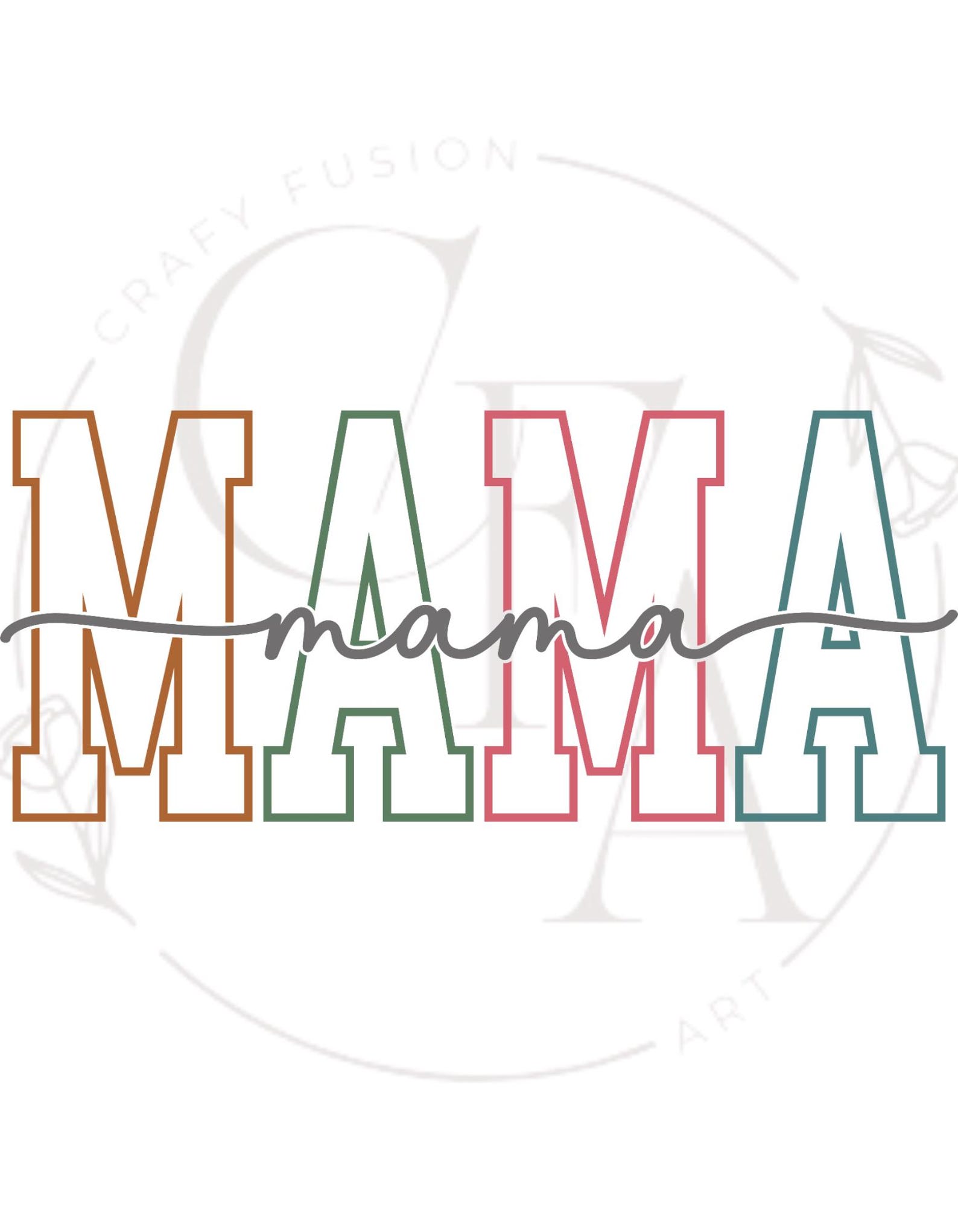 Stylish Mama SVG & PNG, Modern Mama Outline Design With Script Font ...