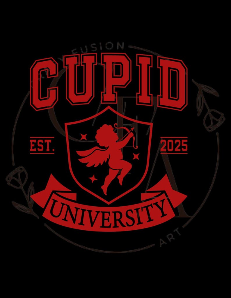 Faux Sequin Png Cupid University SVG and PNG, Valentine PNG, Valentines ...