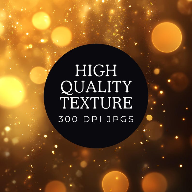 Black and Gold Bokeh Backgrounds, Digital Papers, Twinkle Bokeh ...