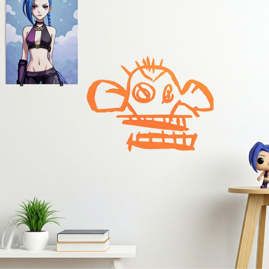 Jinx Monkey Graffiti From Arcane - Etsy