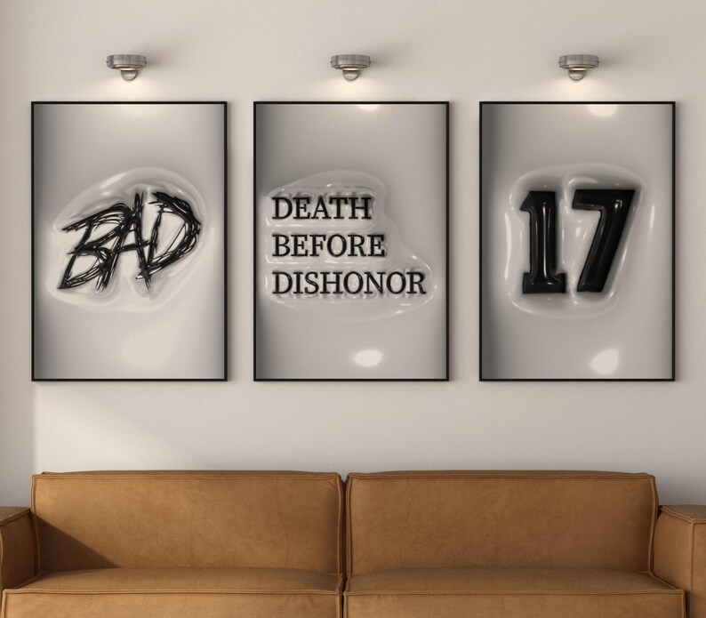 Set of 3 Hypebeast Decor, 3D Wall Prints, Hypebeast Room Decor, Urban ...