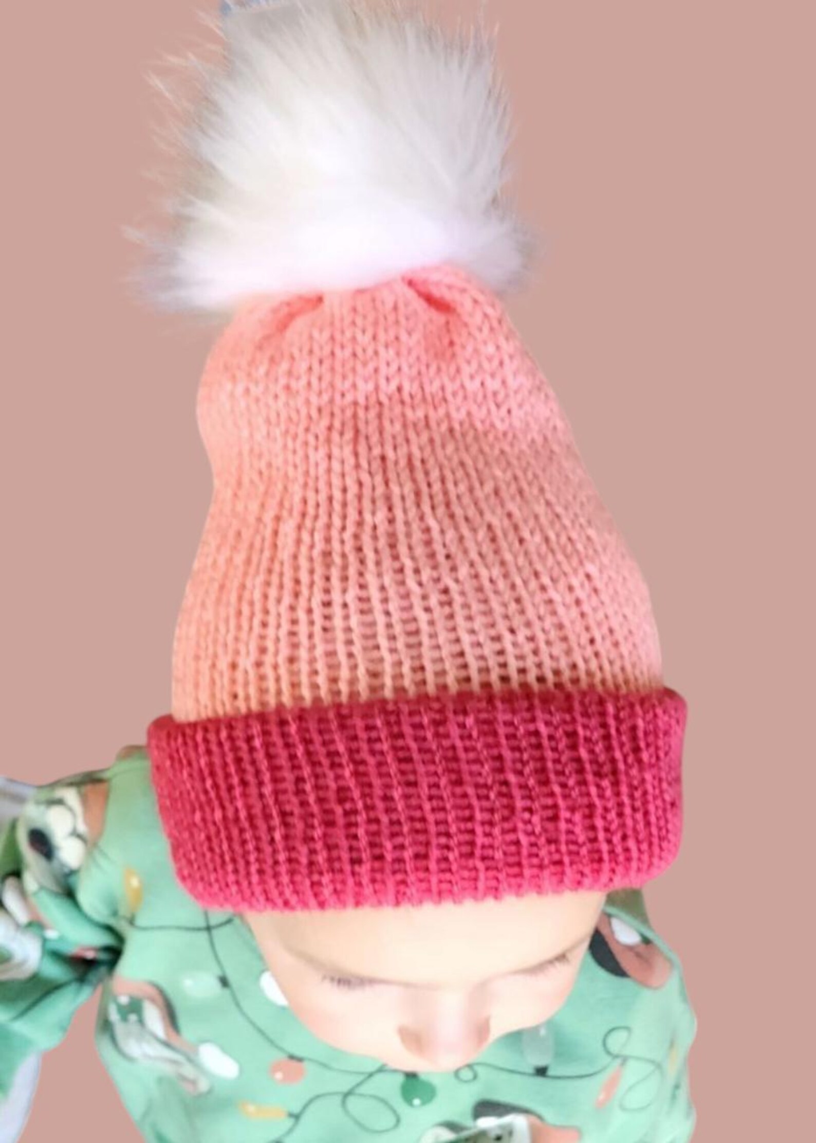 Light Weight Kid's Winter Hat Red and Pink Spring Hat Lightweight Patel ...