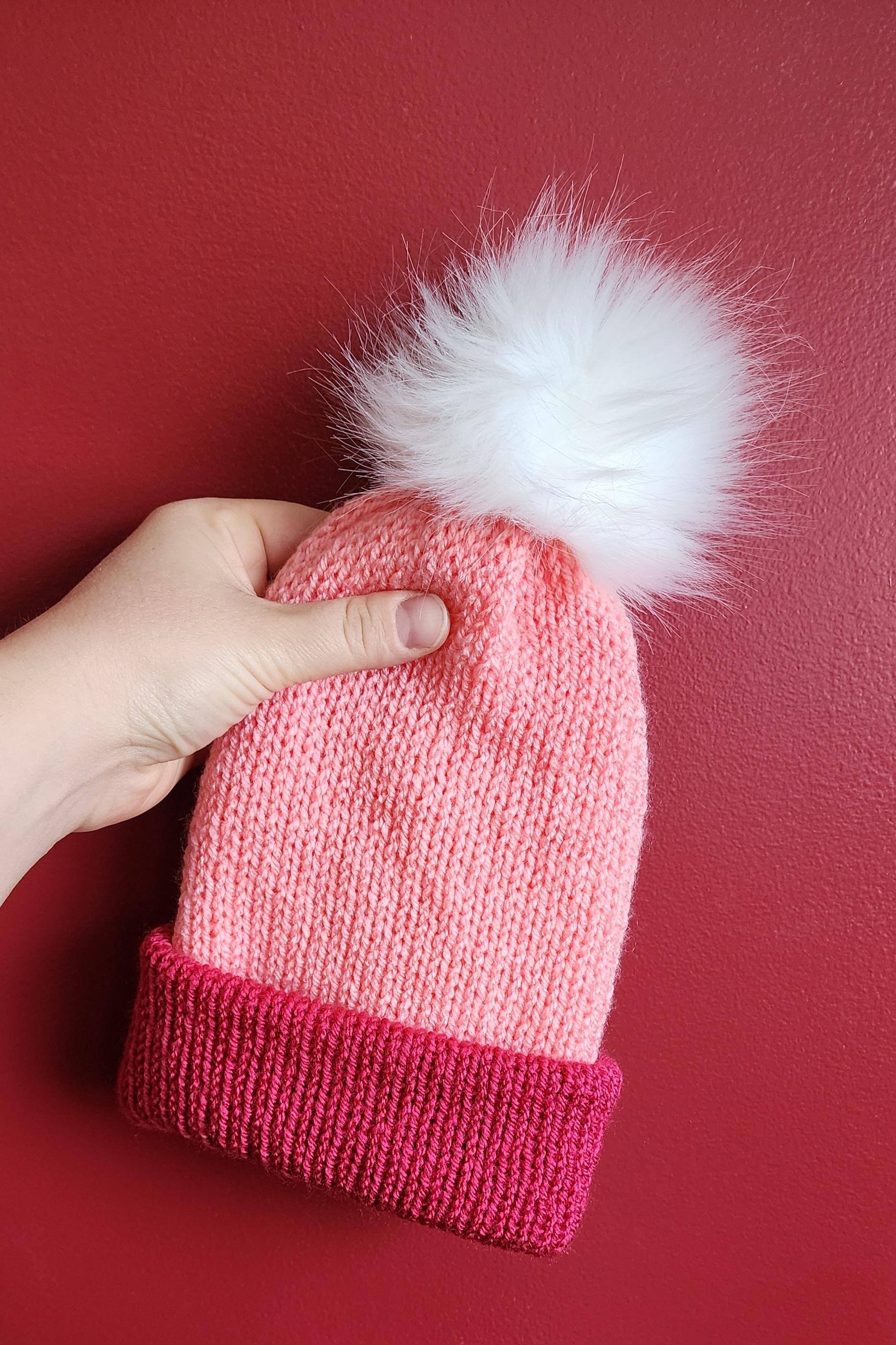 Light Weight Kid's Winter Hat Red and Pink Spring Hat Lightweight Patel ...