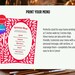 Christmas Menu Card, Fun Menu Card Template, Menu Card Foliage, Holiday ...