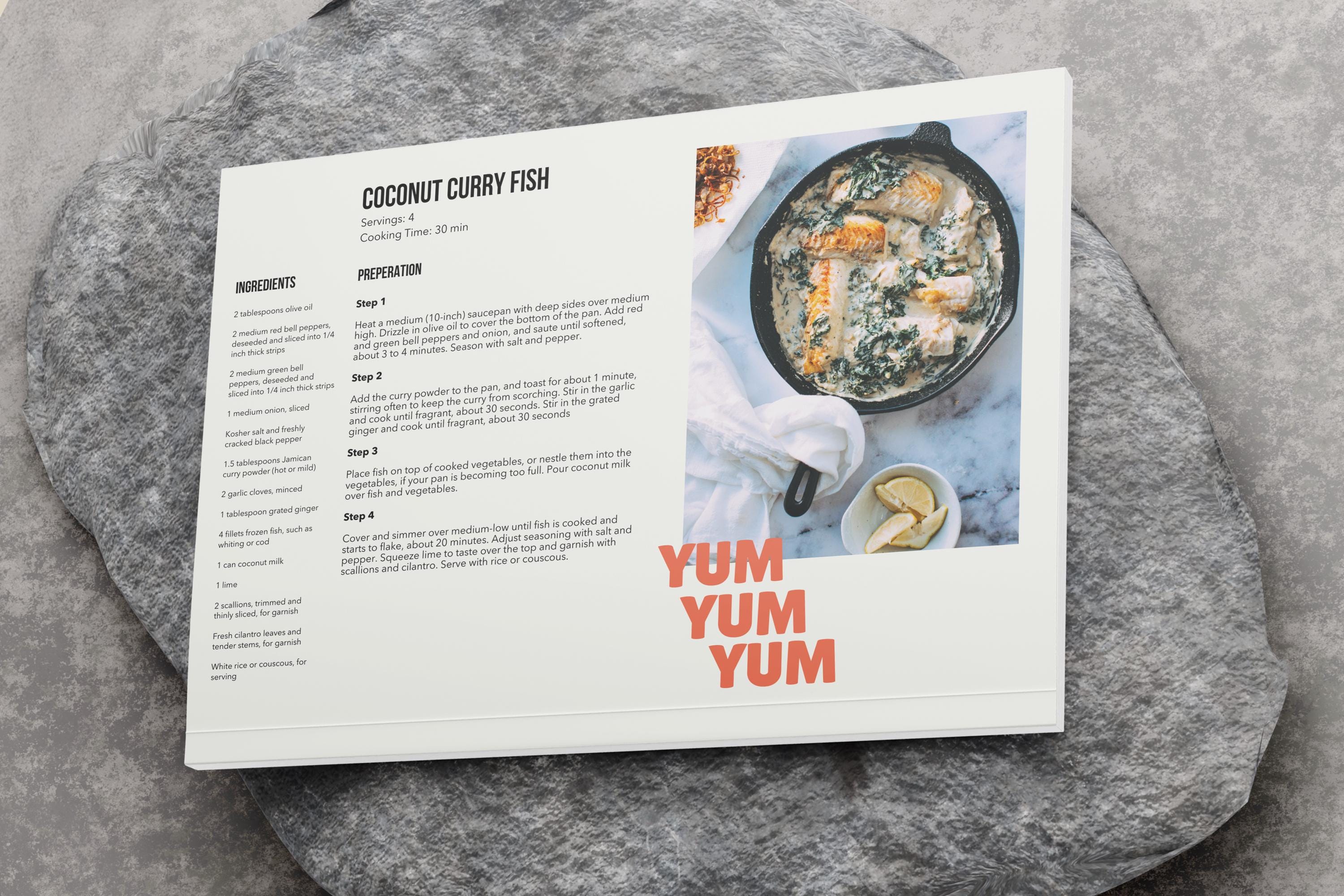 Editable Recipe Template - Printable Canva Design, Stylish Customizable ...