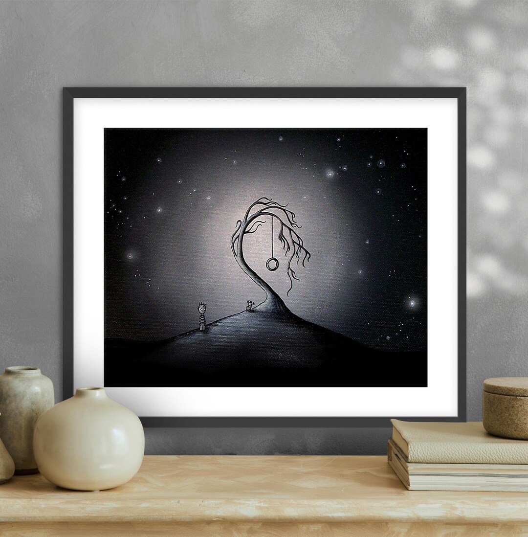 Framed Fine Art Print - Whimsical Artwork - "our Secret Spot" - Etsy