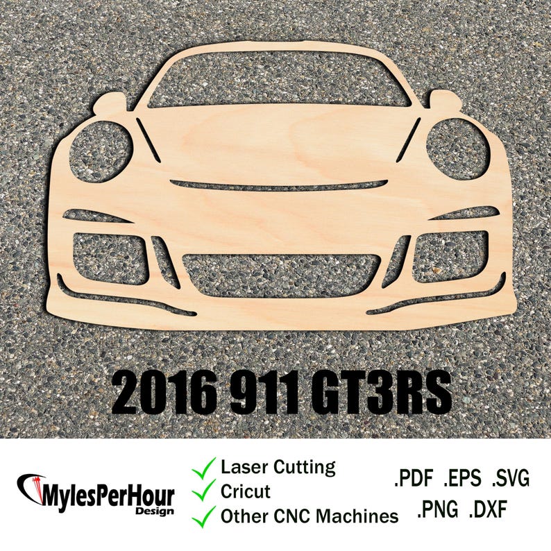 2016 911 GT3RS - Files for CNC, Laser, Vinyl Machines, and More - Etsy
