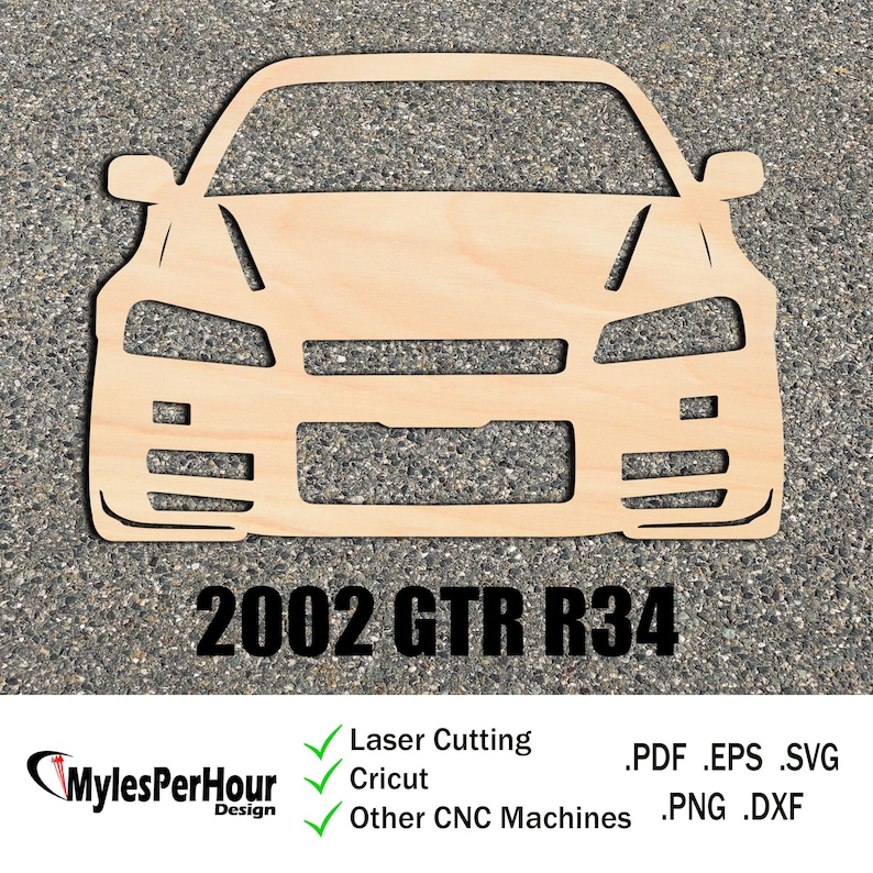 2002 GTR R34 - Files for CNC, Laser, Vinyl Machines, and More - Etsy