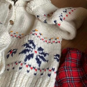 Japanese Gentle Sweater Vintage Style Jacquard Thick Coat Knitted ...