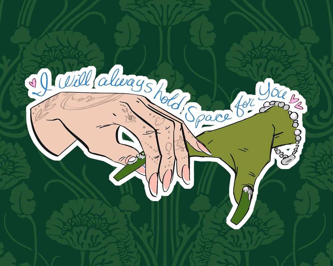 Wicked Glinda and Elphaba Vinyl Decal Sticker, Hold Space for You ...