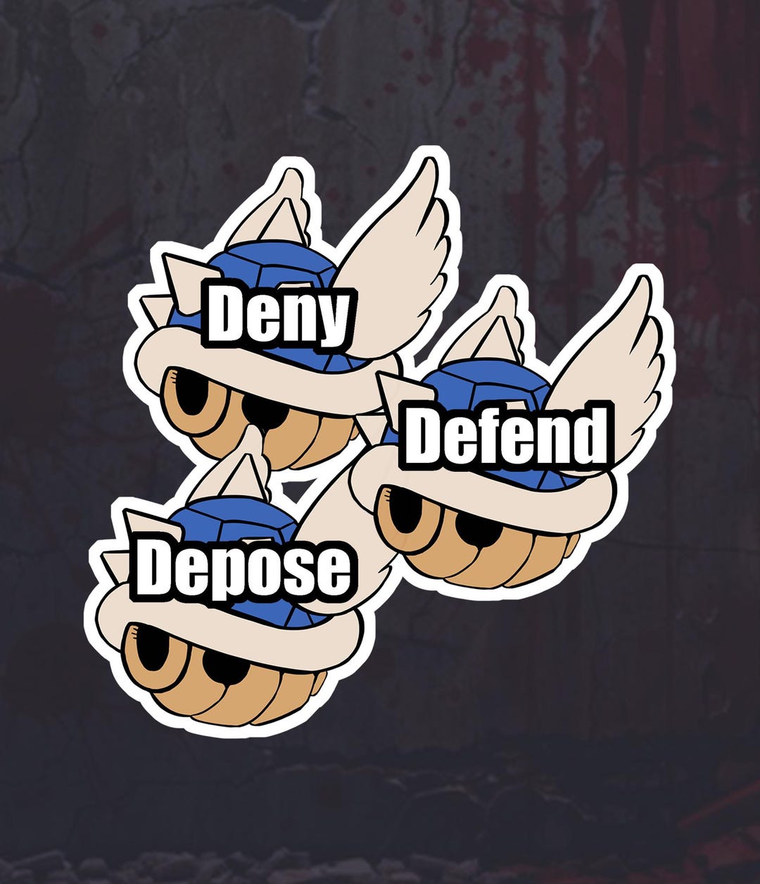 Political Activist Stickers, Blue Shell Breloom Anti Oligarchy Decal ...