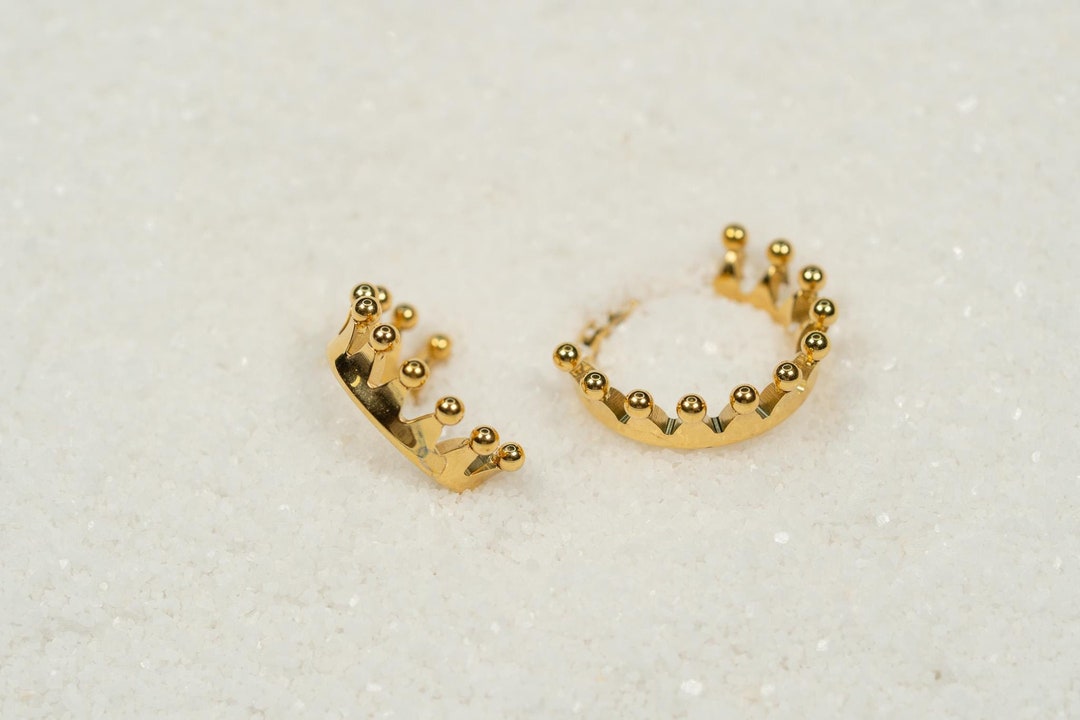 16G Crown Clicker Hoop Conch Earring Septum Ring King Queen Titanium ...