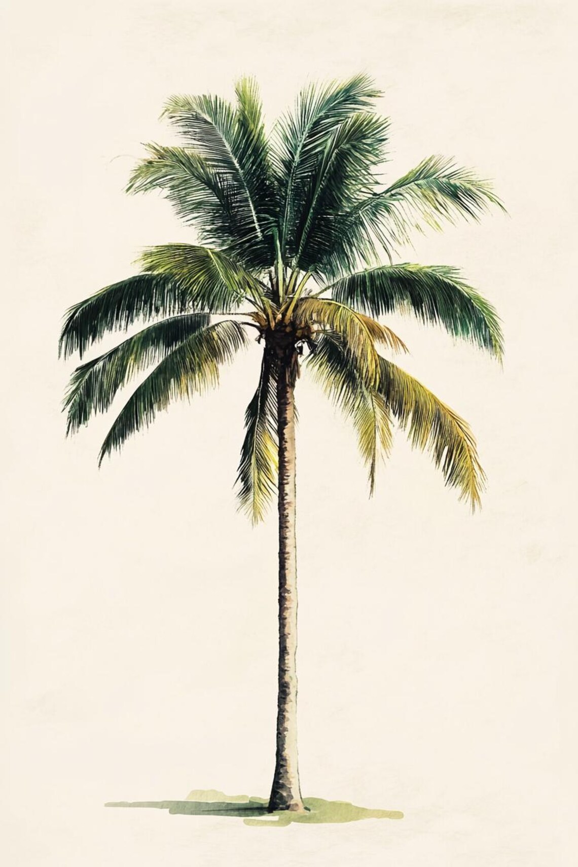 Vintage Coconut Tree Decor | Retro Tropical Wall Art | Beach House ...