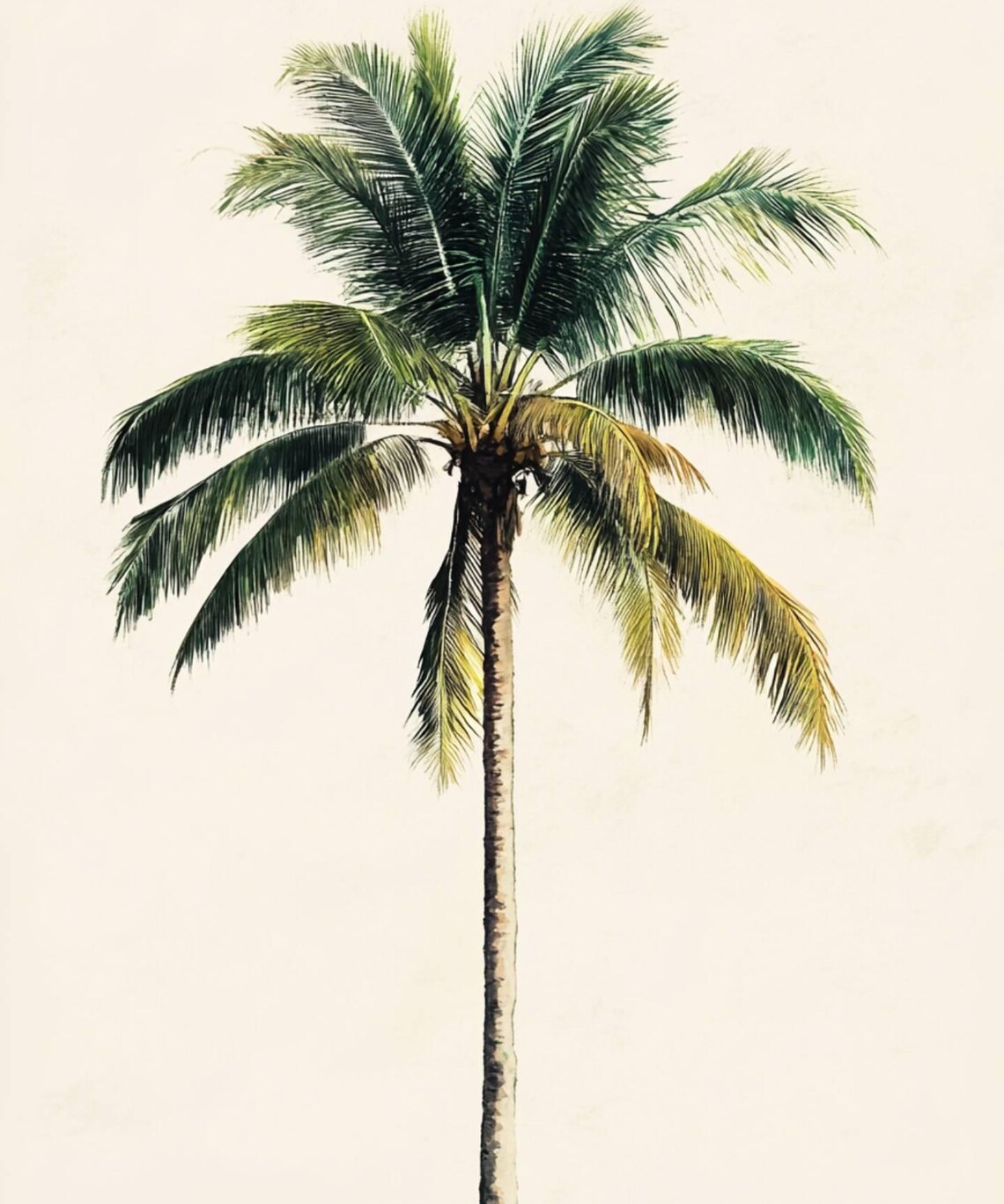 Vintage Coconut Tree Decor | Retro Tropical Wall Art | Beach House ...