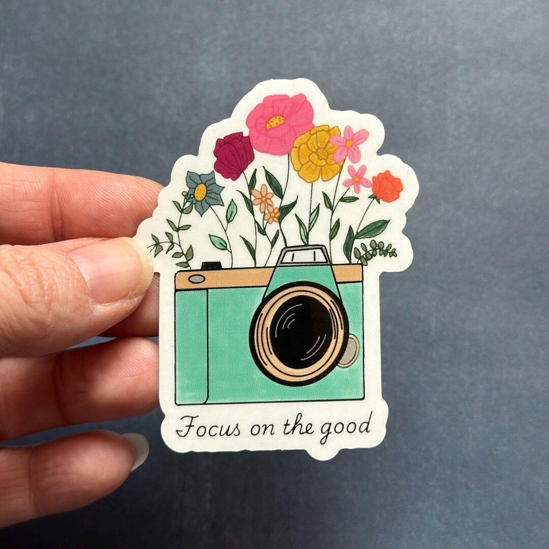Sticker: “ Focus on the Good” Transparent Sticker - Etsy