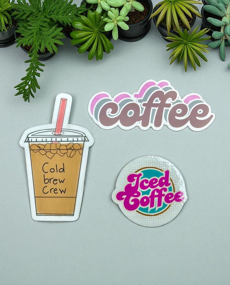 Iced Coffee Lovers Sticker Bundle - Etsy