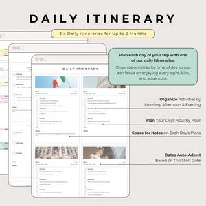 Ultimate Travel Planner Google Sheets Multicolor, Trip Budget Expenses ...