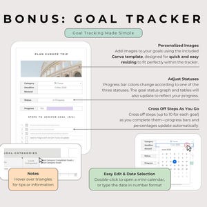 Habit Tracker Google Sheets Multicolor, Daily Weekly Monthly ...