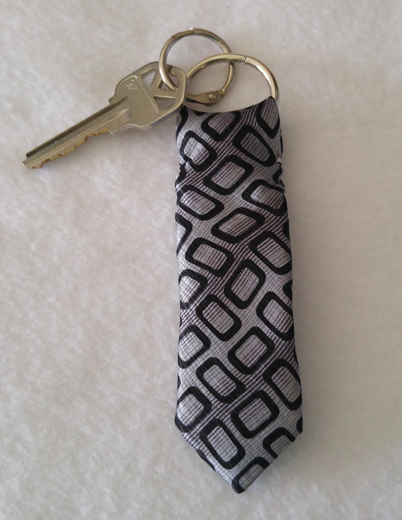 Memory Key Chain Made From Men's Ties - Etsy
