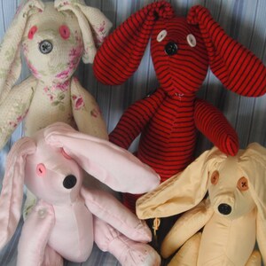 Memory Bunnies Made From Shirts, Clothing, Cuddle, Bears, Rabbits - Etsy