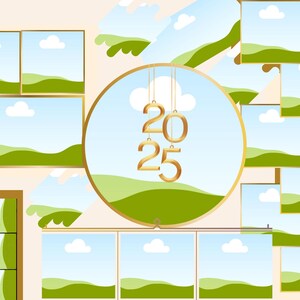 2025 Vision Board Templates | Editable Canva Designs (digital Download ...