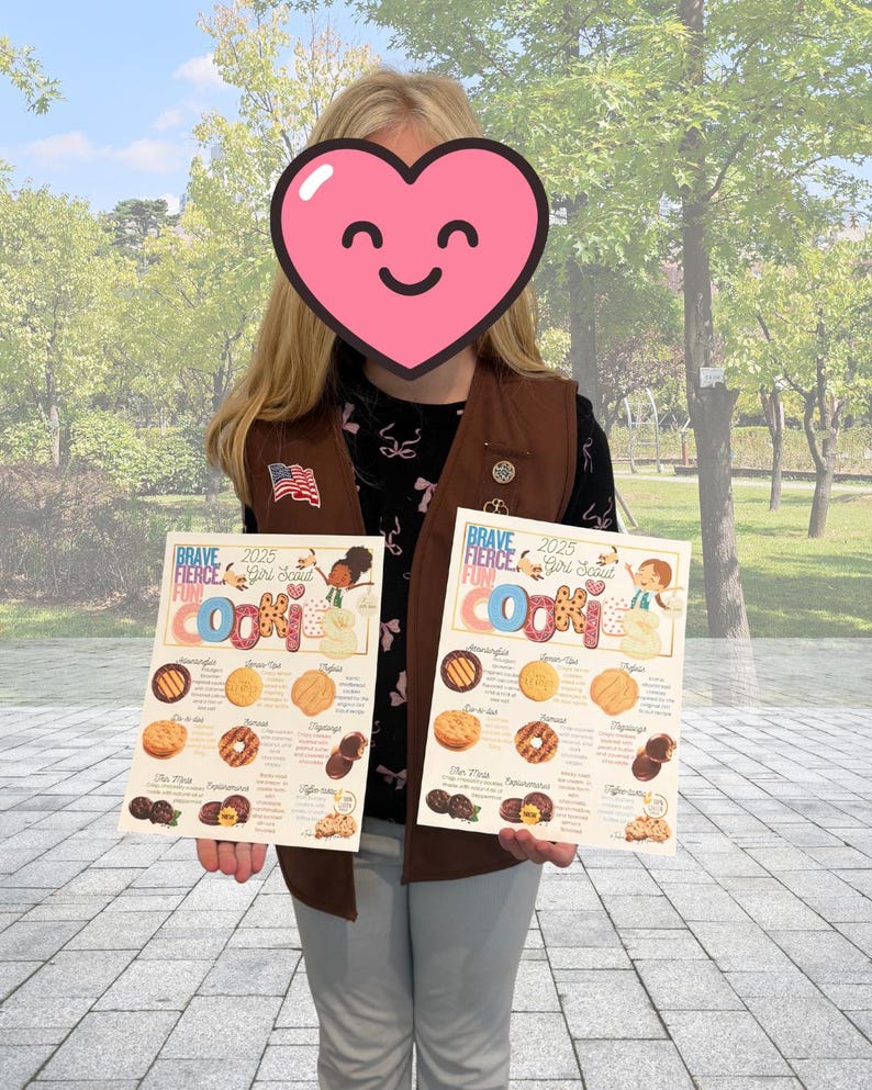 2026 Girl Scout Cookie Menu Poster – ABC Bakers – Printable Cookie ...