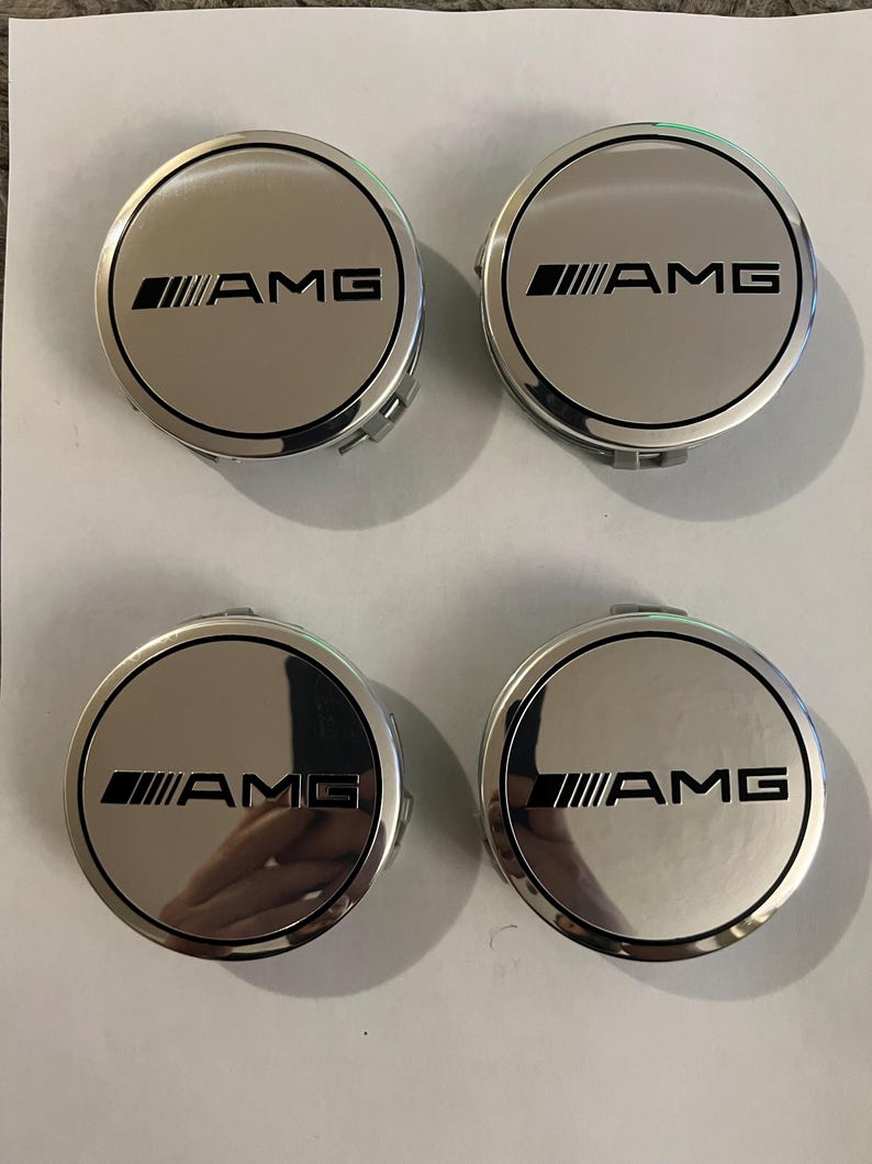 Set of 4 75MM Silver AMG Wheel Center Caps Hubcaps for Mercedes-benz - Etsy