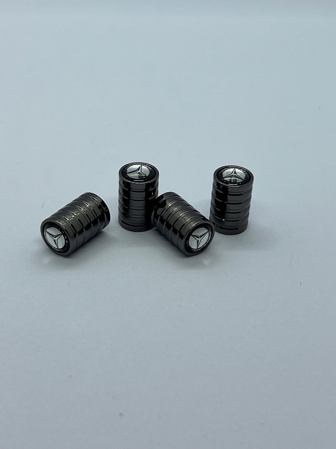 Mercedes Benz Tire Valve Caps, Grey With Black Logo, Dustproof Car ...