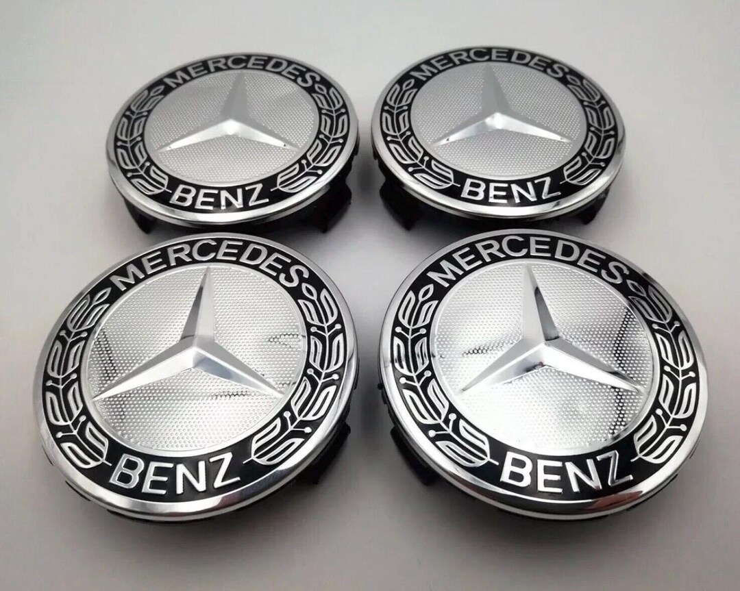 75MM Black Wheel Center Caps Hubcaps for Mercedes-benz, Mercedes Benz ...