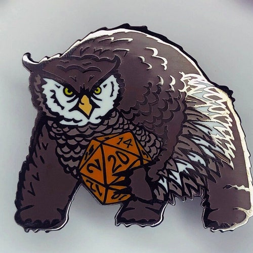 Owl Dungeon Master Enamel Pin Dungeons and Dragons Enamel - Etsy