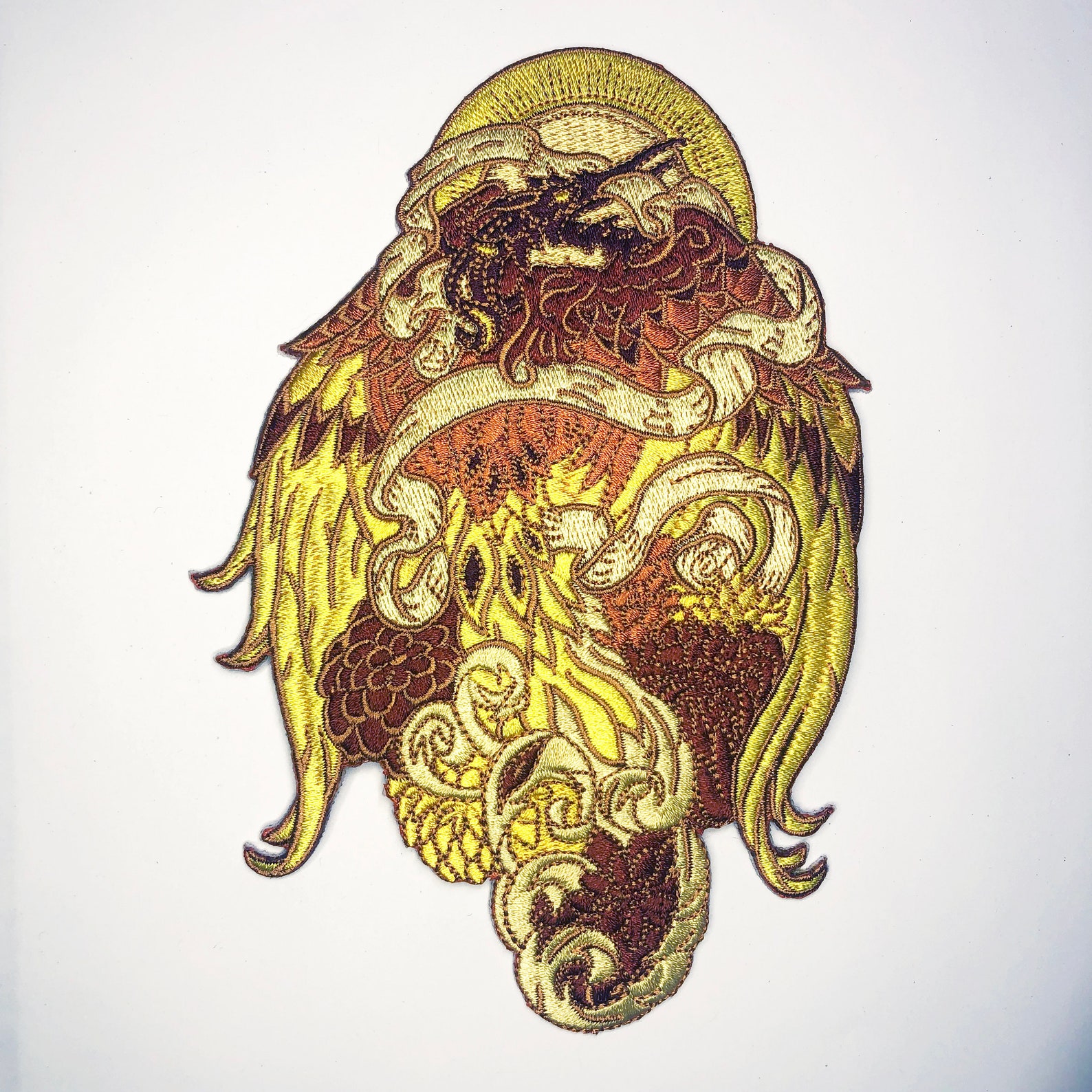 Phoenix Extra Large Embroidered Patch Mythology Bird | Etsy