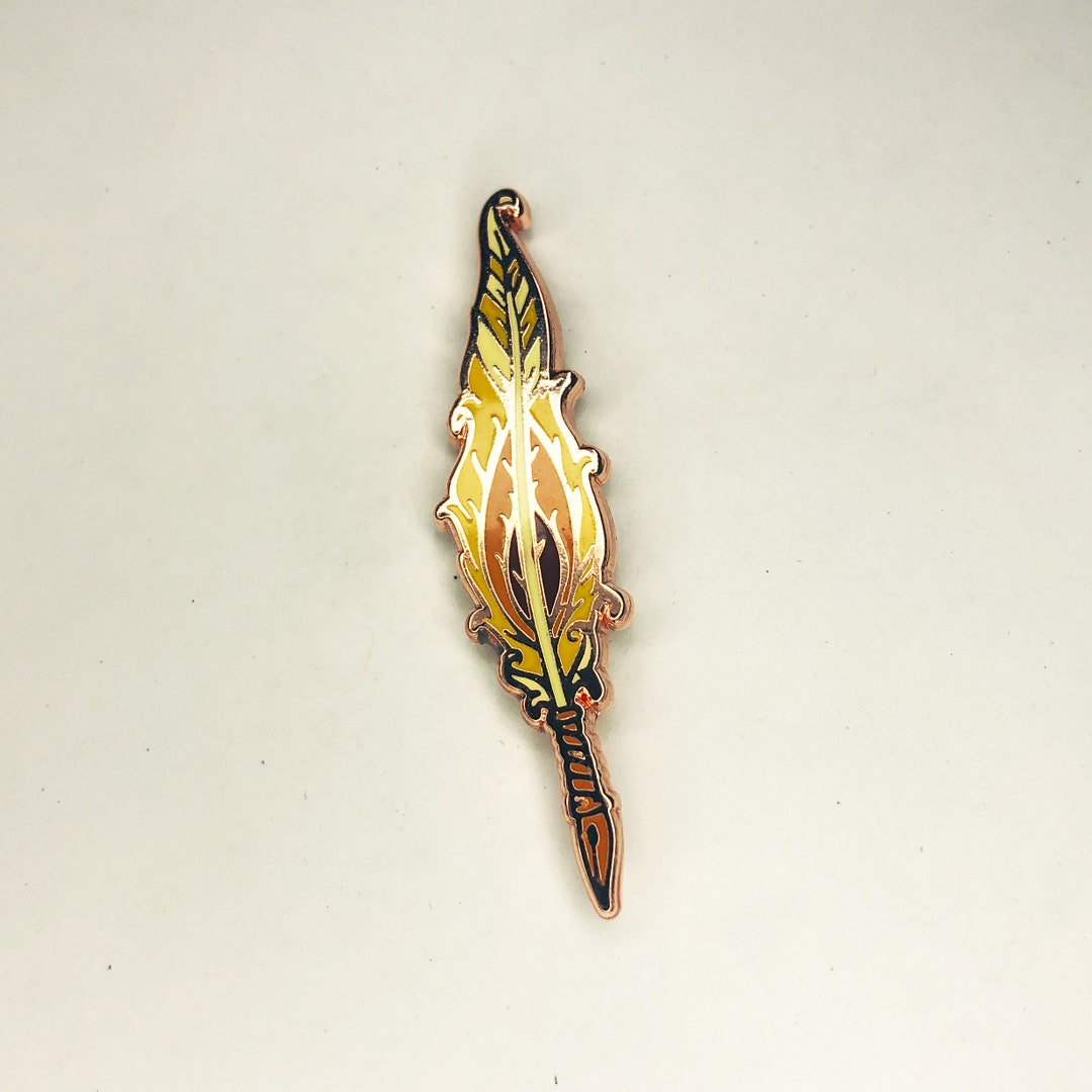 Sun Quill - Enamel Pin - Dungeons and Dragons Pin - Phoenix, Bird ...