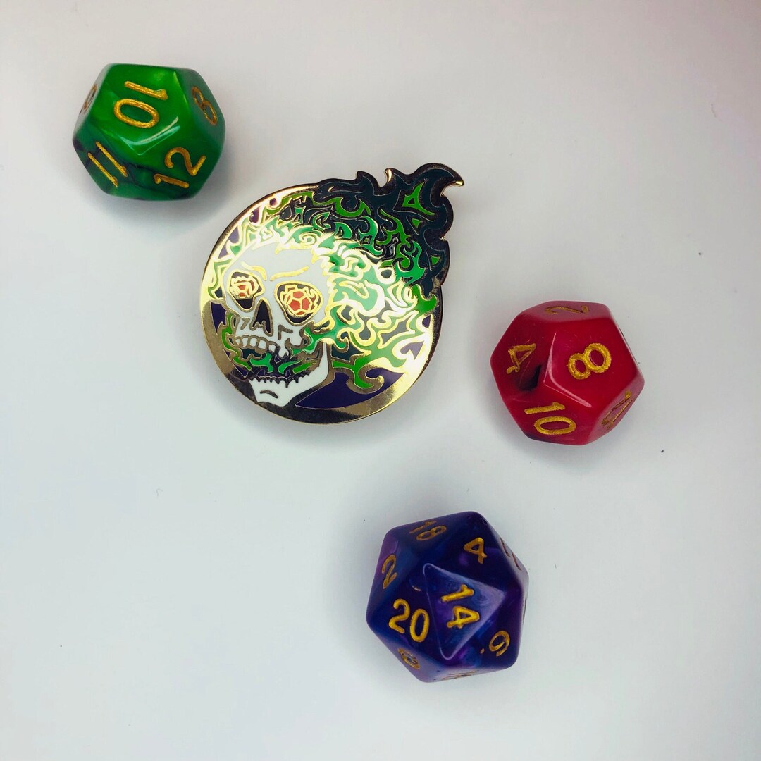 On Fire! - Enamel Pin - Dungeons and Dragons Pin - Dnd Pin - Flaming ...
