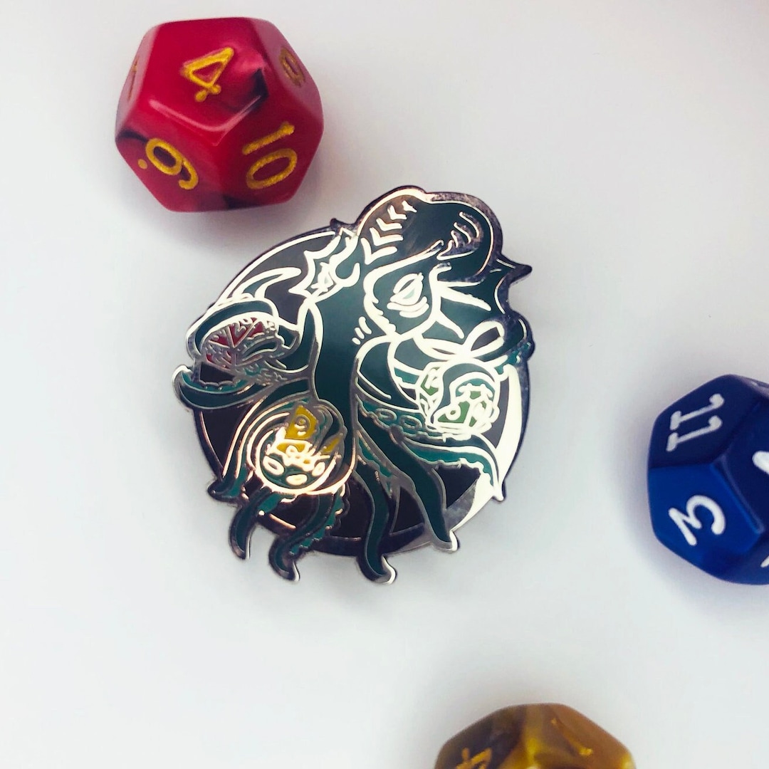 Roll of Cthulhu - Enamel Pin - Dungeons and Dragons Pin - Dnd Pin ...