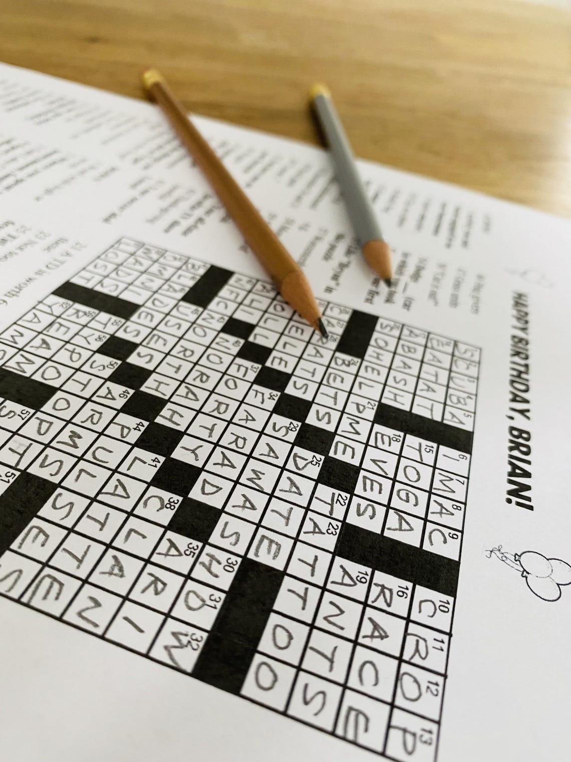 Personalized Crossword Puzzles - Etsy