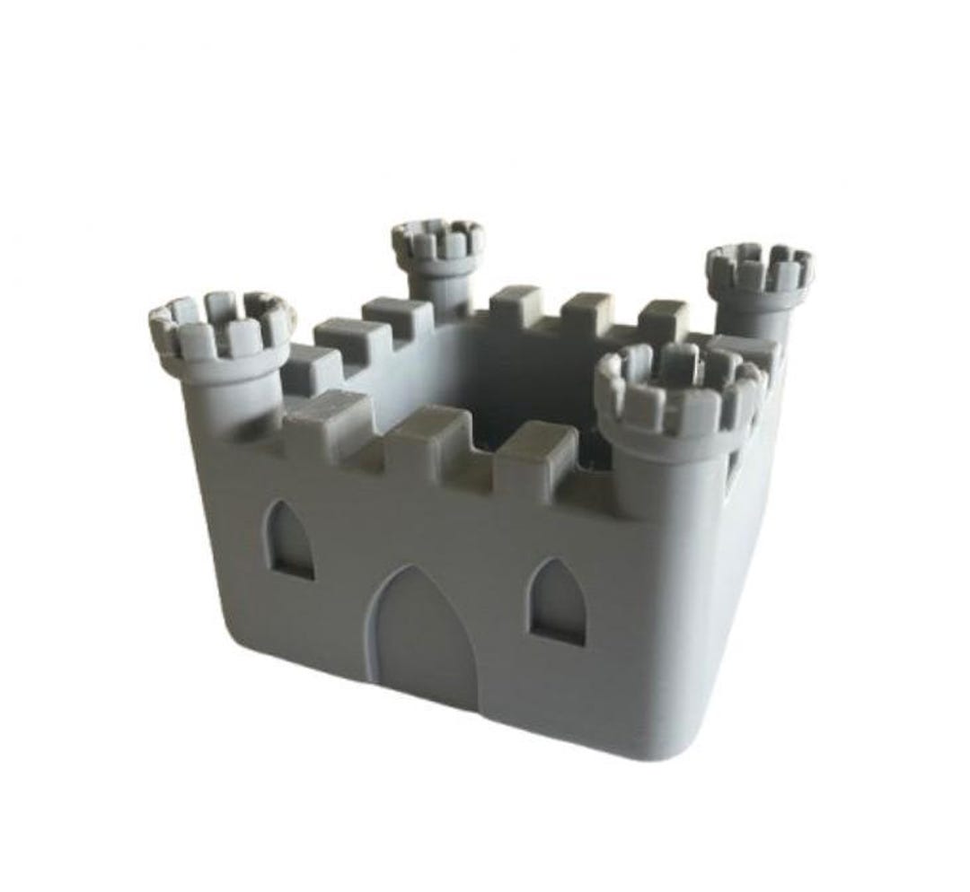 Castle Succulent Pot 3D Print File: Small Castle Planter (STEP & STL ...