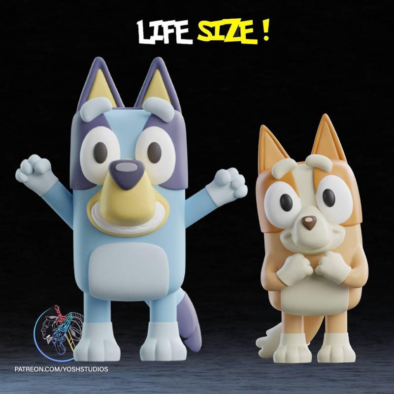 Bluey Statue - Etsy