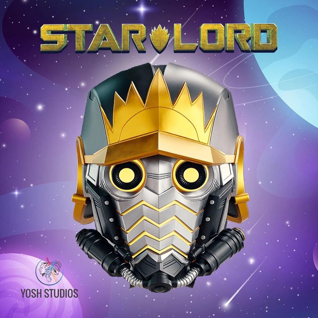 Comic Star Lord Helmet 3d Print File STL - Etsy